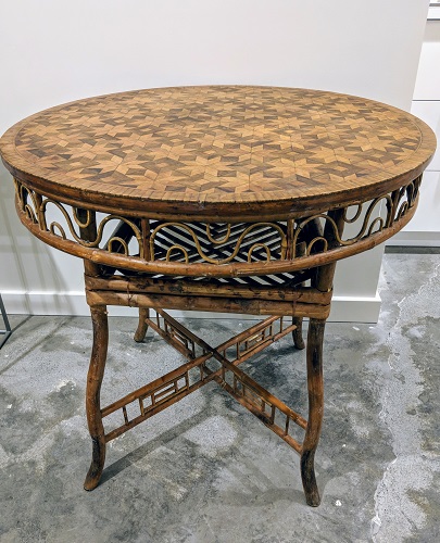 English parquet top table – Modele's Home Furnishings