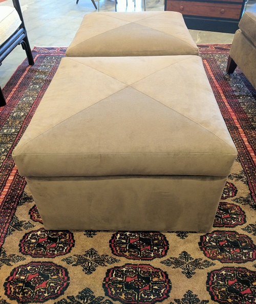 Custom Ottoman. – Modele's Home Furnishings