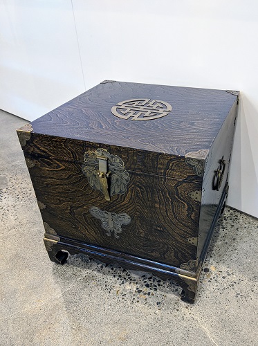 Asian box-on-stand style side table – Modele's Home Furnishings